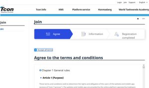 Registering on TCON – Kukkiwon UK